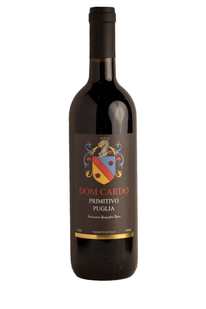 VINHO DOM CARDO PRIMITIVO PUGLIA 750ML SAFRA 2020 13% CASTELLO DI ...